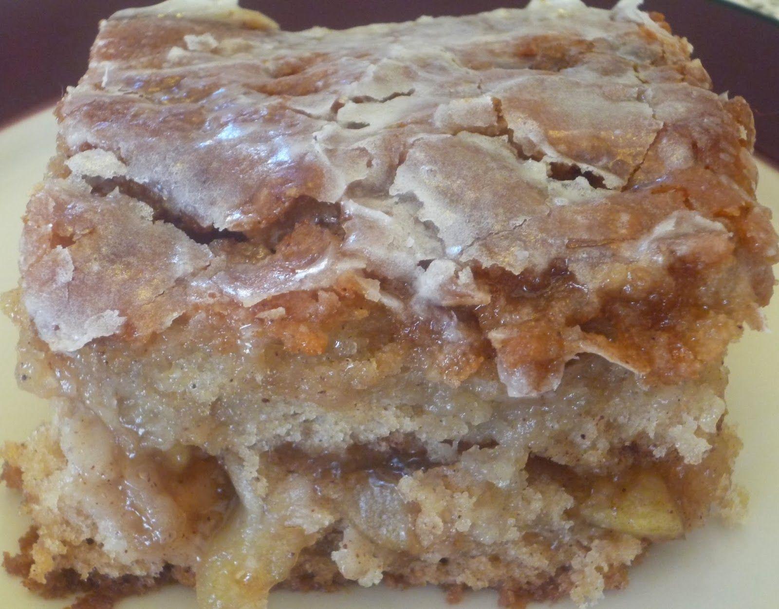 APPLE FRITTER CAKE - Skinny Daily Recipes