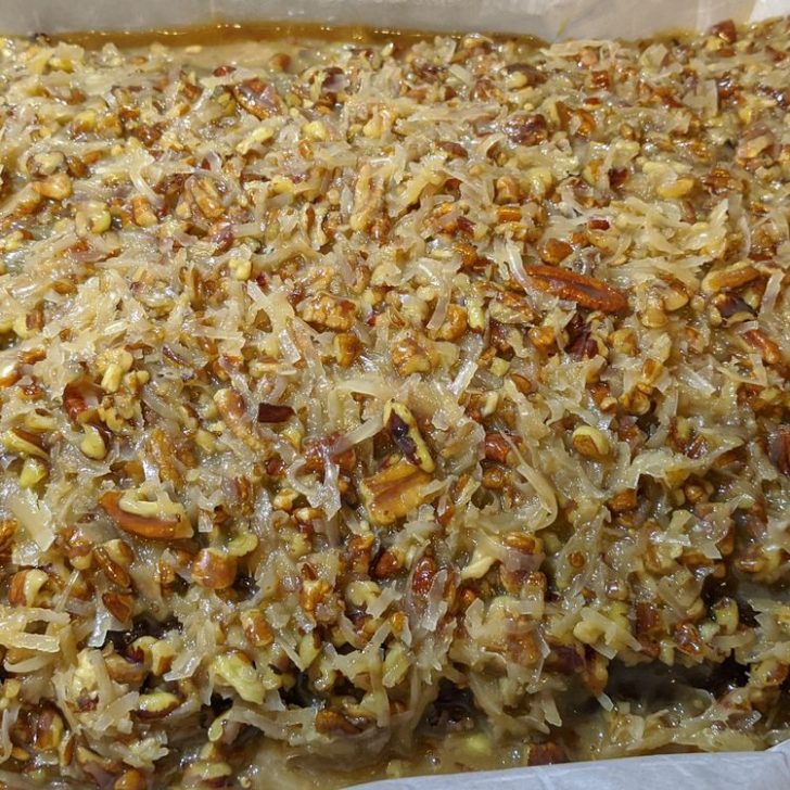 GERMAN CHOCOLATE SHEET CAKE - Skinny Daily Recipes