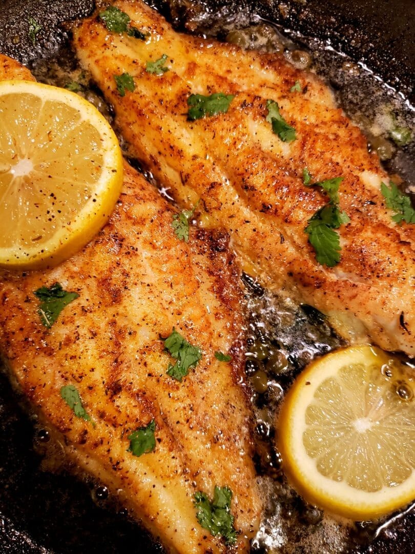 Pan seared fish filets - Skinny Daily Recipes
